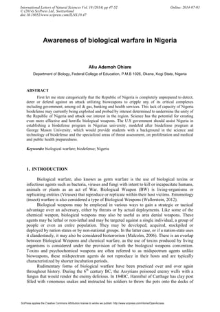 Awareness of biological_warfare_in_nigeria (2) | PDF