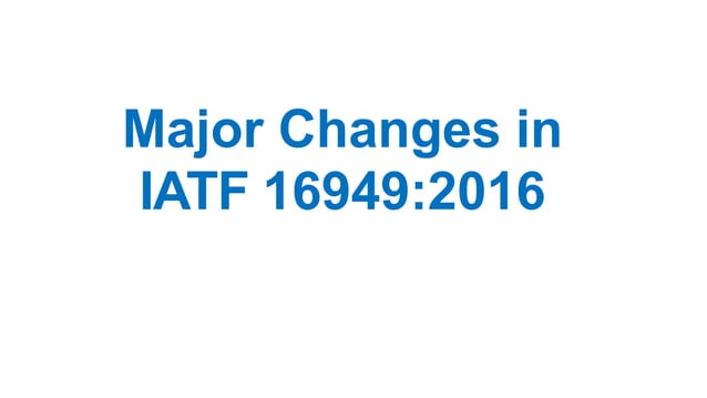 Awareness of IATF 16949.pptx | Automotive Industry | Industries