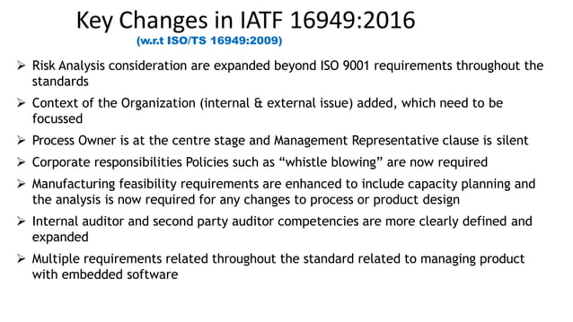 Awareness of IATF 16949.pptx | Automotive Industry | Industries
