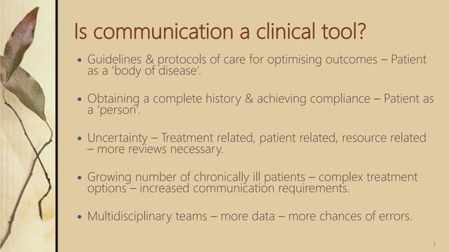 Awareness of Physician Patient Communication | PPT
