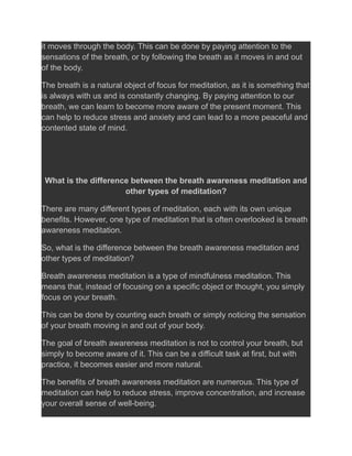 Awareness of the Breath Meditation.pdf