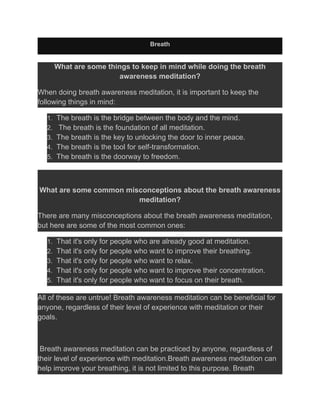 Awareness of the Breath Meditation.pdf
