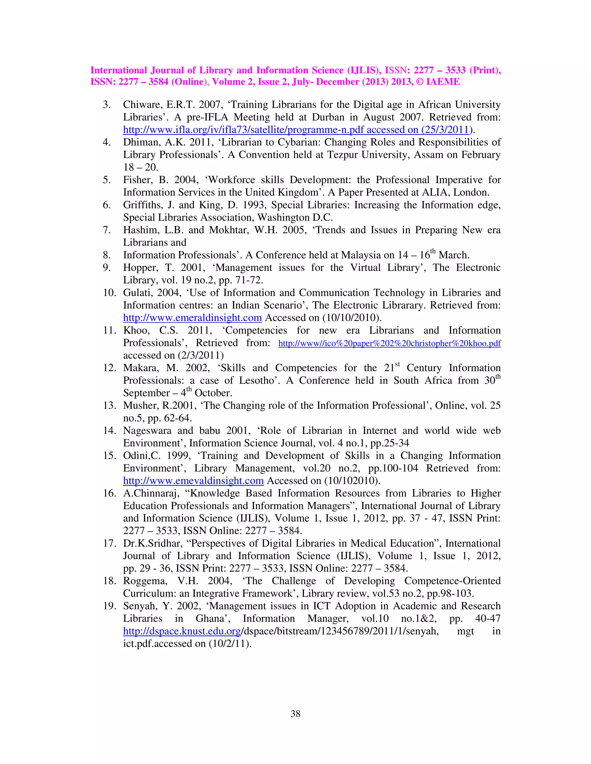 Awareness of the expected skills sets and development requir | PDF