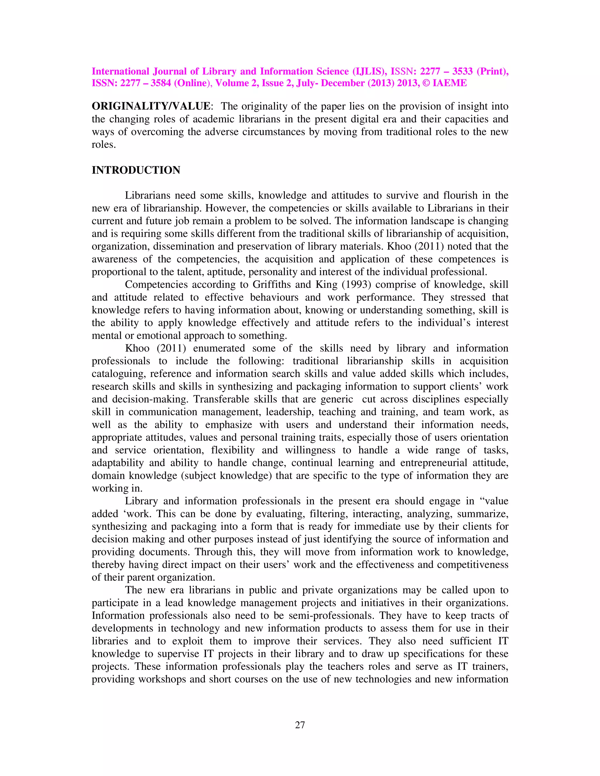 Awareness of the expected skills sets and development requir | PDF