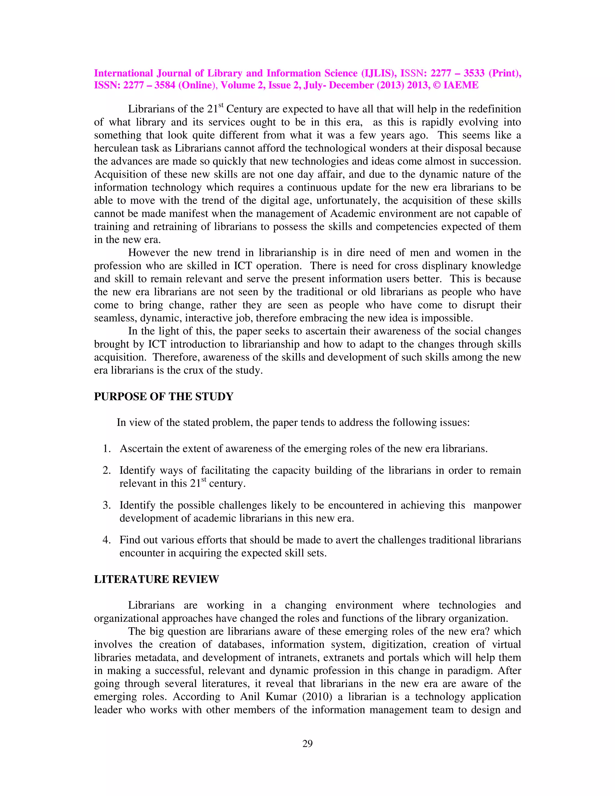 Awareness of the expected skills sets and development requir | PDF