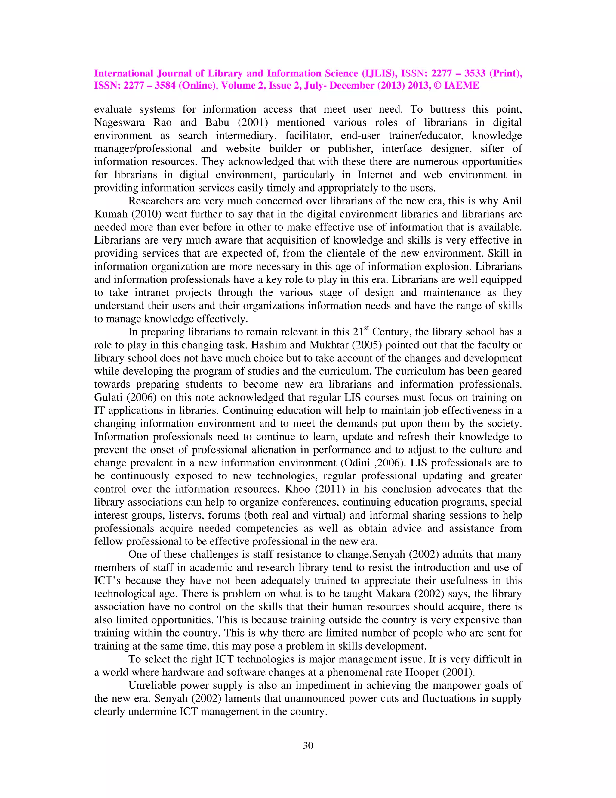 Awareness of the expected skills sets and development requir | PDF