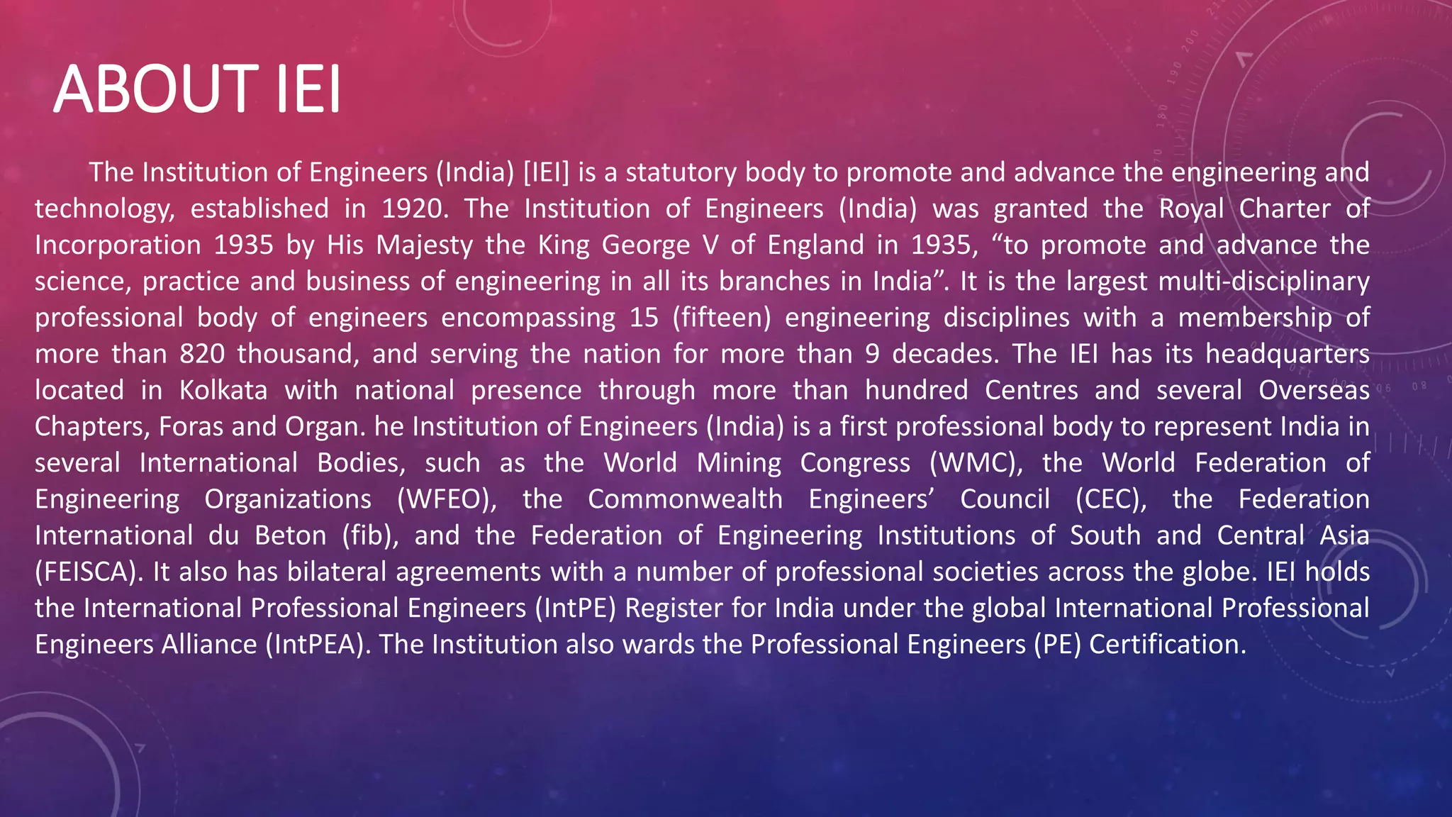 Awareness on iei membership | PPTX