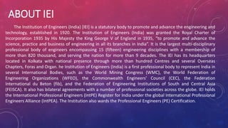 Awareness on iei membership | PPTX