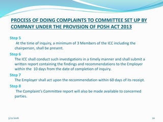 Awareness on posh act | PPTX