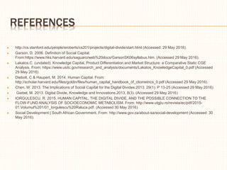 Awareness on the ramifications of the digital divide | PPTX | Internet ...