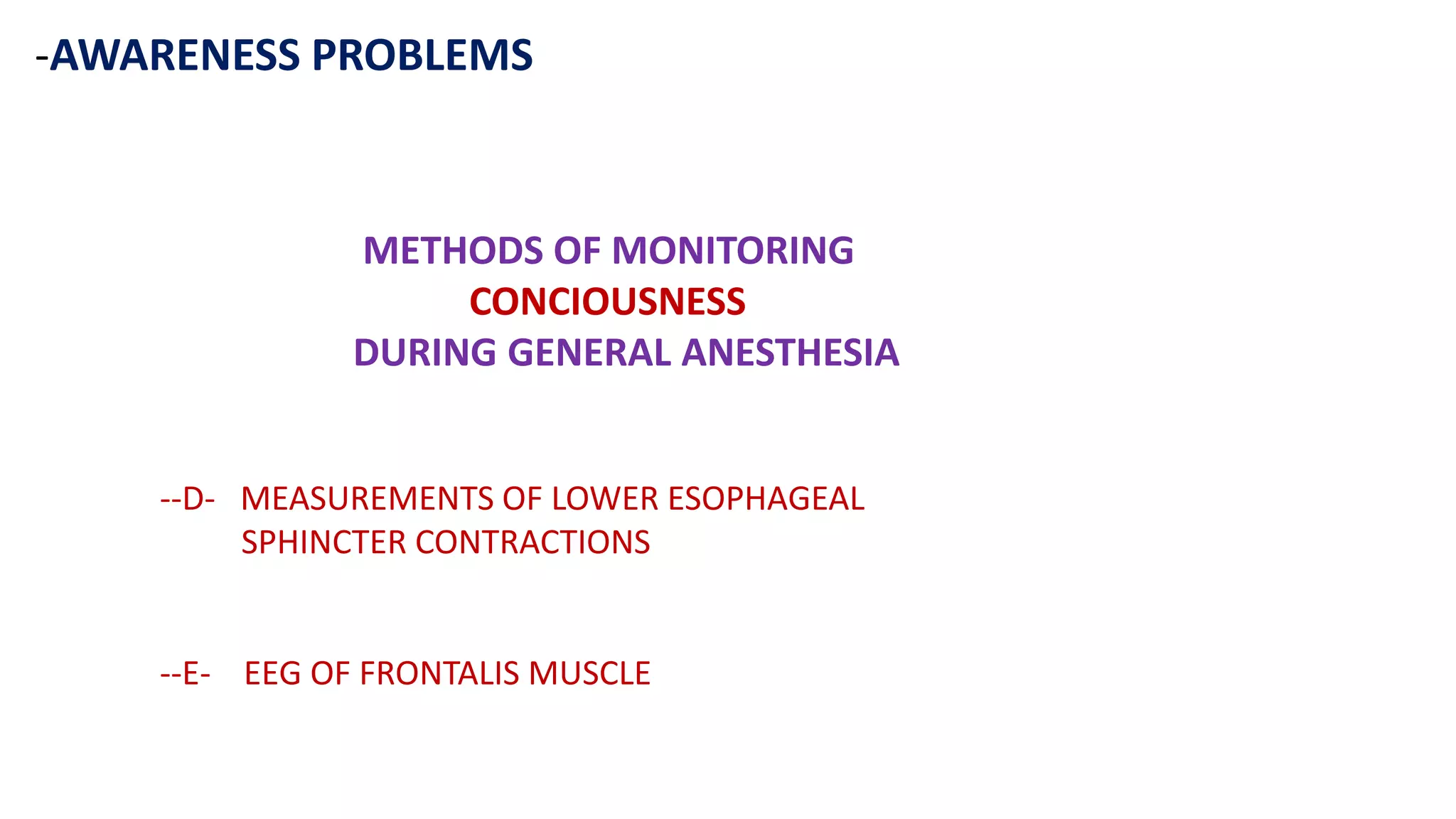 #Awareness problem during operation | PPTX