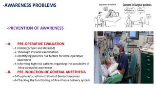 #Awareness problem during operation | PPTX