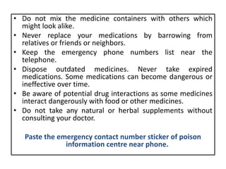 POISON INFORMATION CENTER AWARENESS & FIRST AID MEASURES FOR POISONING ...