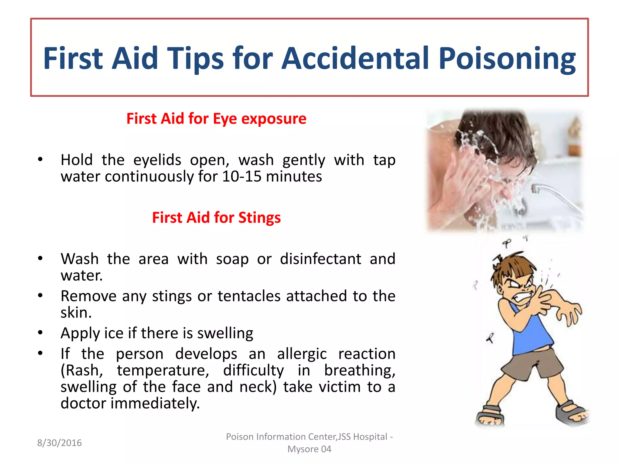 FIRST AID MEASURES IN POISONING | PPTX
