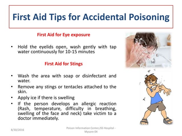 FIRST AID MEASURES IN POISONING | PPTX