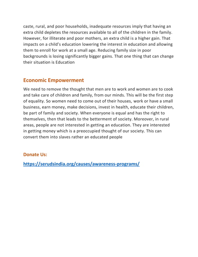 Awareness Program in Kurnool | PDF