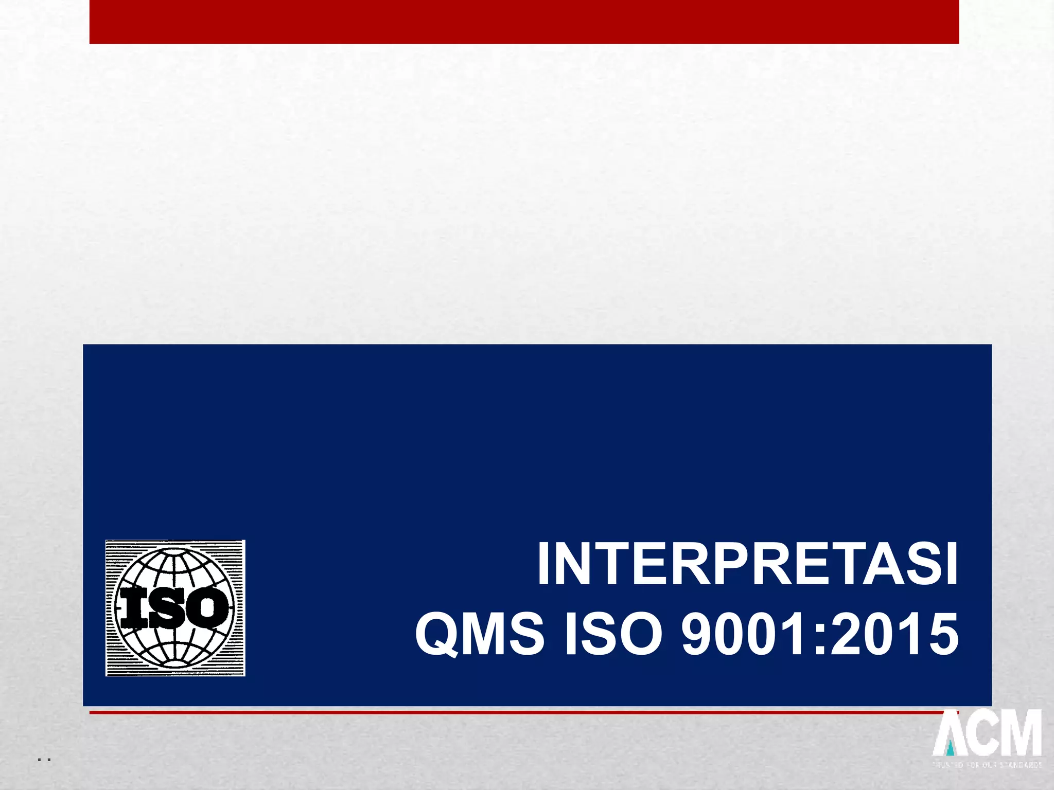 Awareness QMS ISO 9001 2015 Webinar | PPT