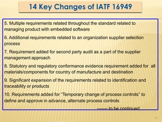 Awareness session on iatf 16949 2016 standard | PDF