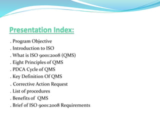 QMS Awareness Session | PPTX