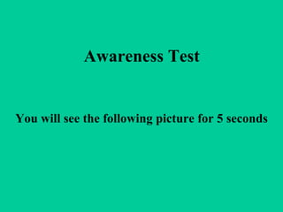 awareness test | PPS
