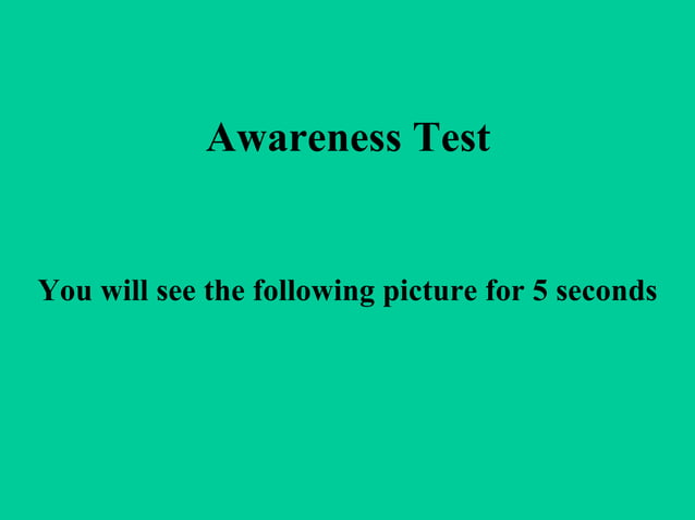 awareness test | PPS