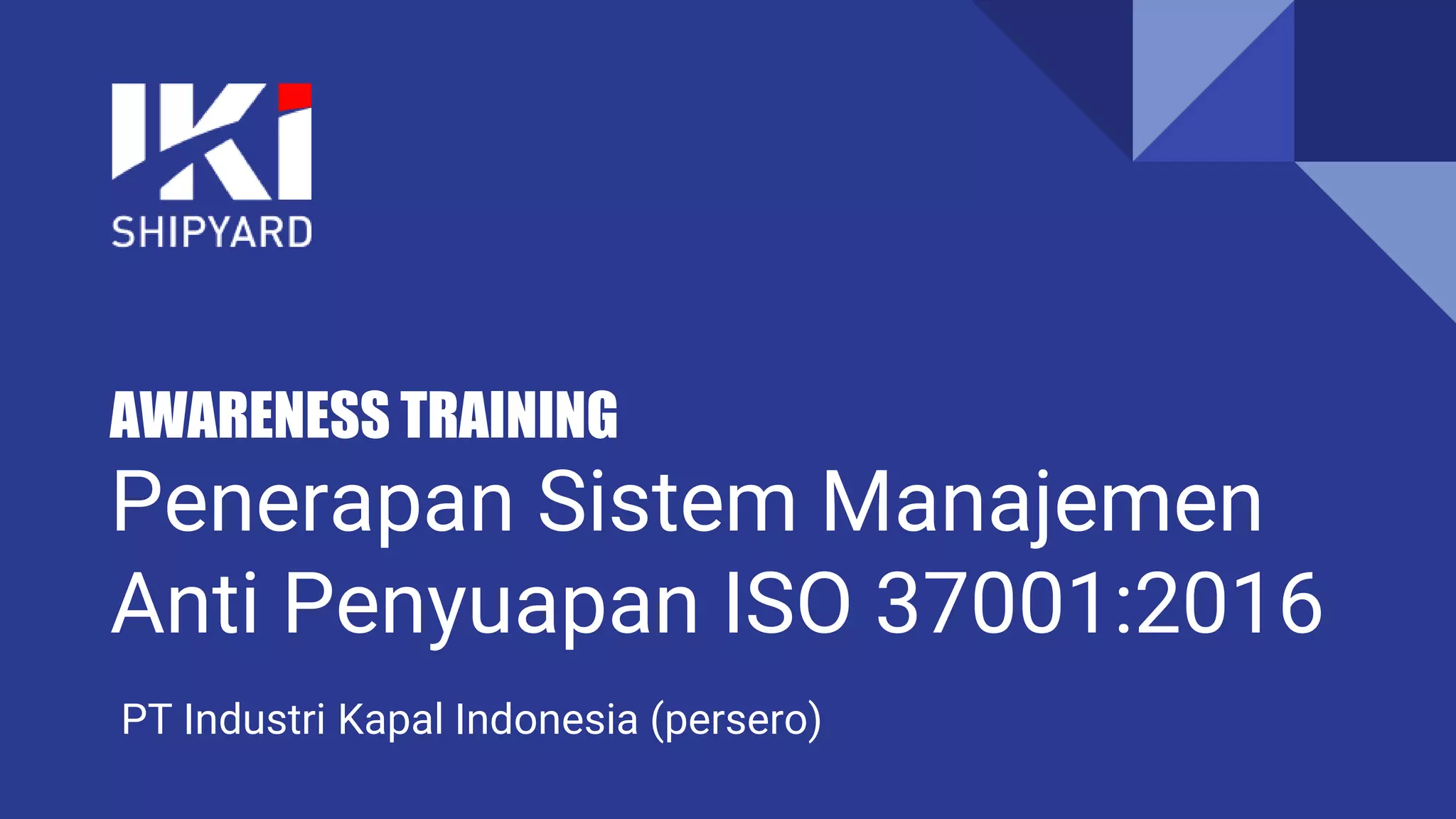 Awareness Training SMAP ISO 37001.pptx