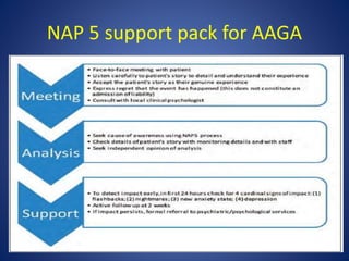 accidental Awareness under general Anaesthesia | PPTX