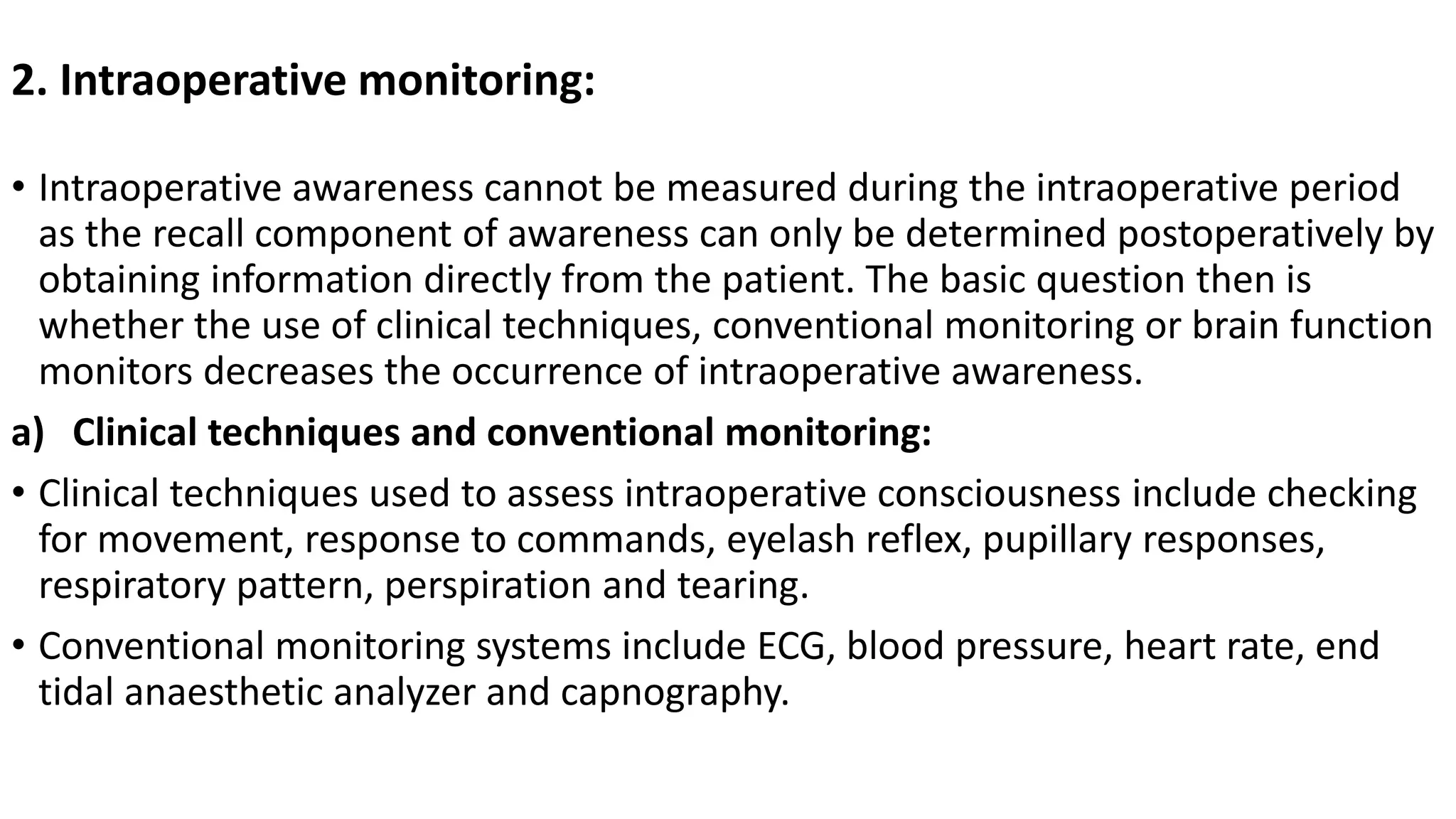 Awareness under anaesthesia | PPTX