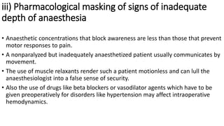 Awareness under anaesthesia | PPTX