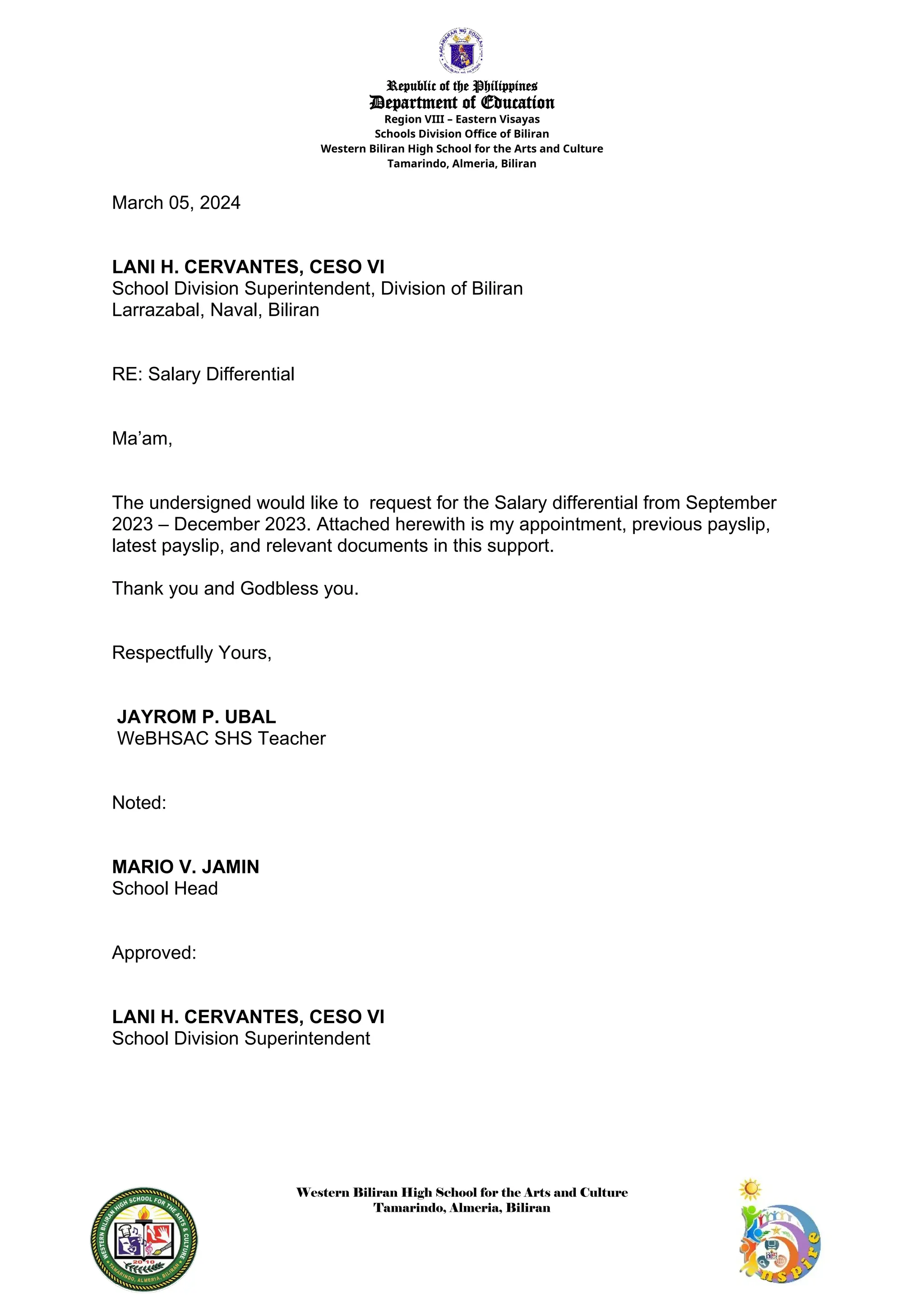 AWA REQUEST LETTER, TREE PLANTING REQUEST LETTER | DOCX