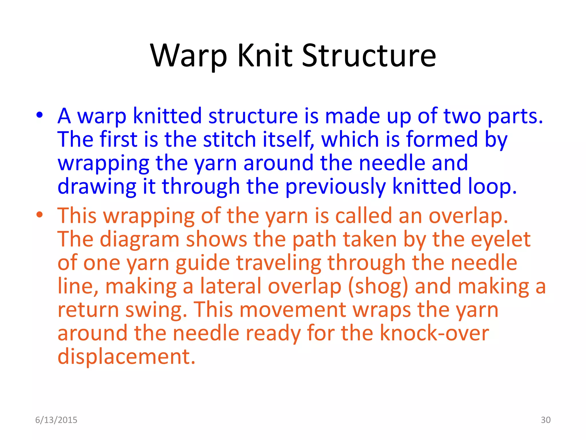 Warp knitting design | PPT
