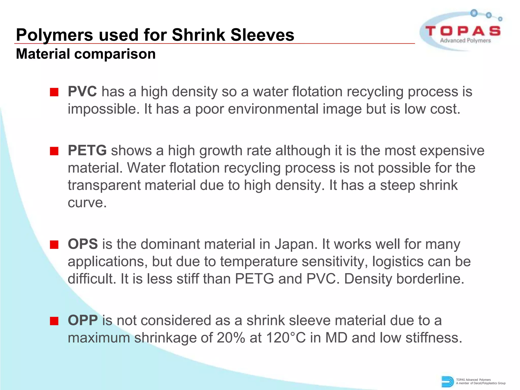 Shrink Labels and Films with TOPAS | PDF