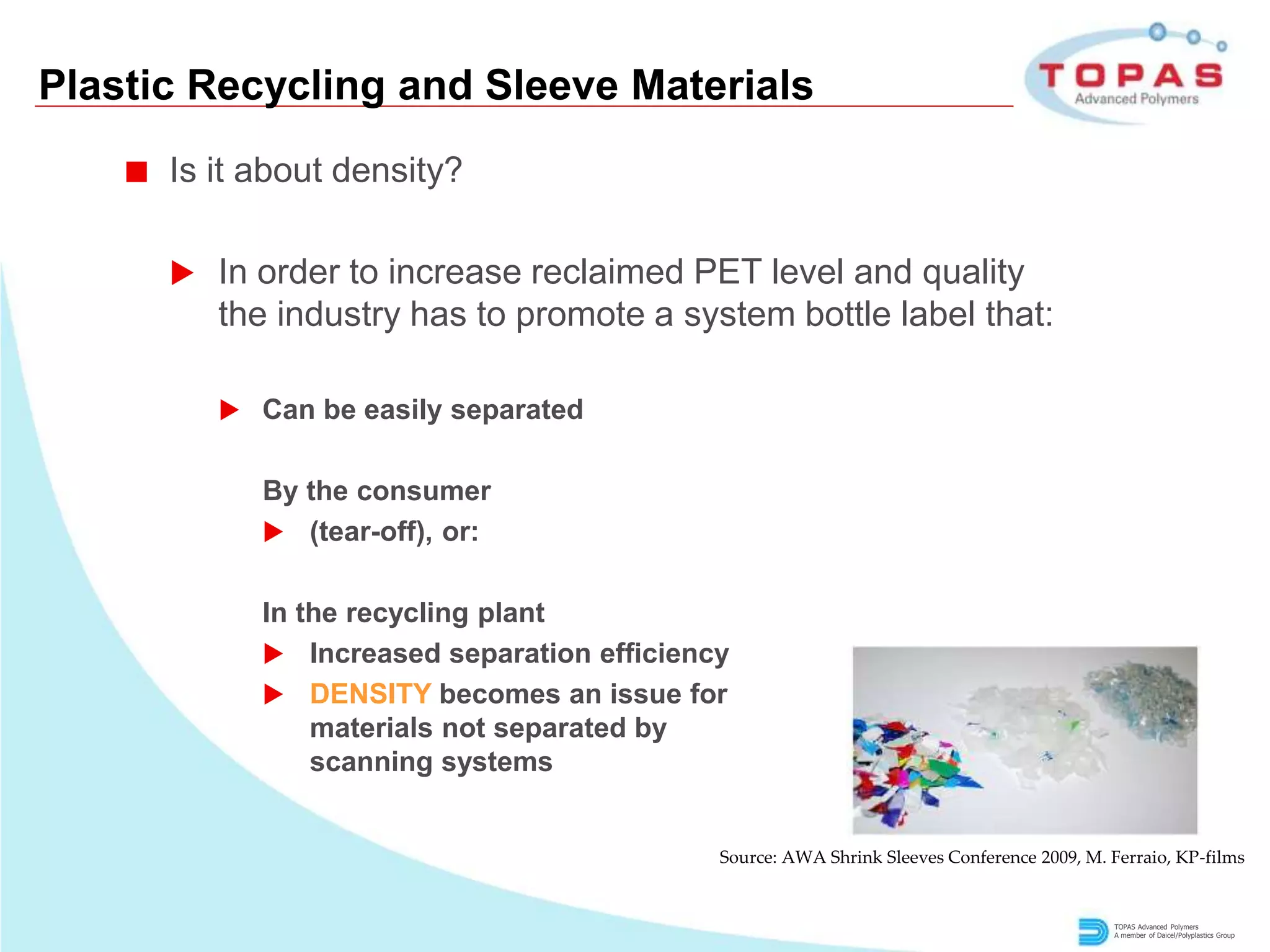 Shrink Labels and Films with TOPAS | PDF