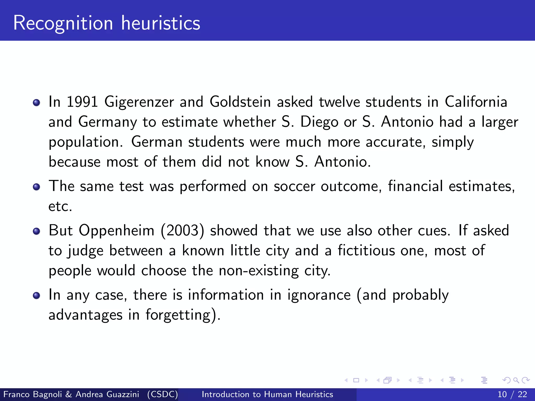 Introduction to Human Heuristics | PDF