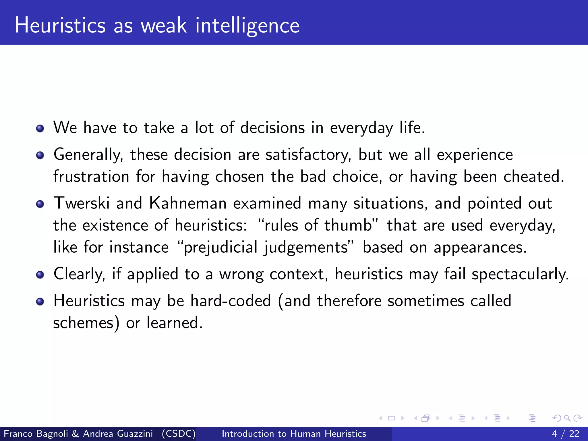 Introduction to Human Heuristics | PDF