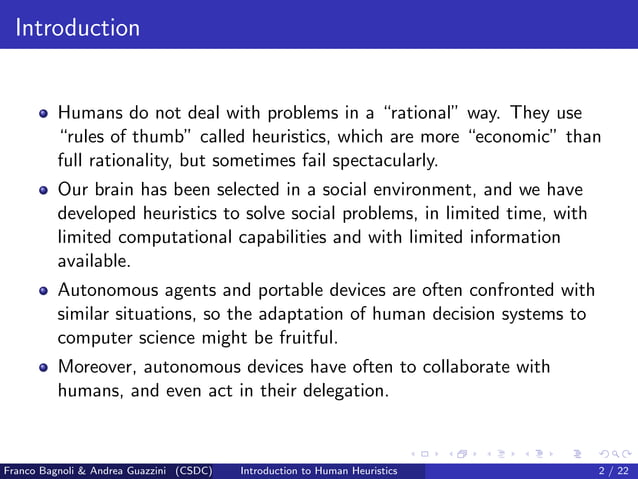 Introduction To Human Heuristics Pdf