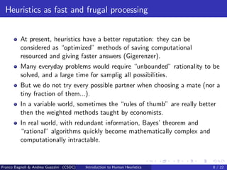 Introduction to Human Heuristics | PDF