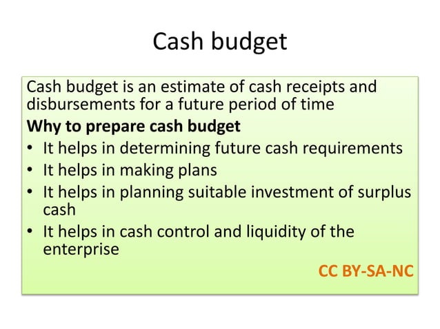 Aw assignment Dr. shweta jain cash & flexible budgeting | PPT