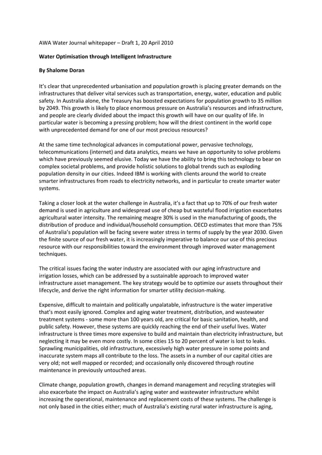 AWA Water Journal PoV | PDF