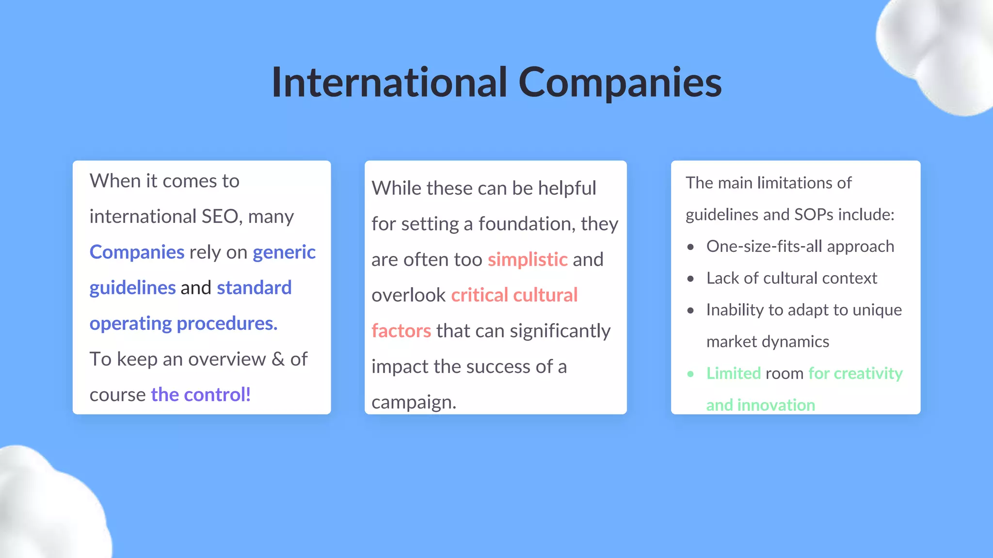Away from guidelines and SOPs for International SEO Strategies ...