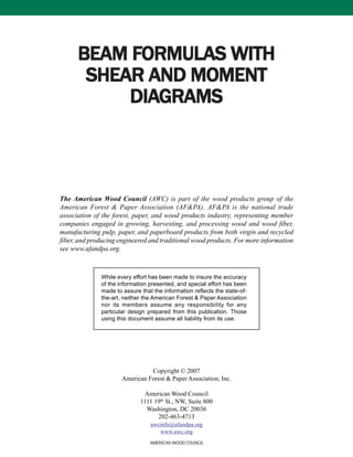 Awc da6-beam formulas | PDF