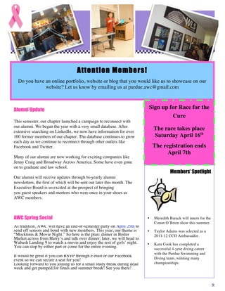 AWC April Newsletter | PDF
