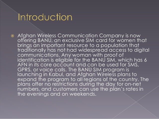 AWCC Offers Exclusive SIM Card for Women
