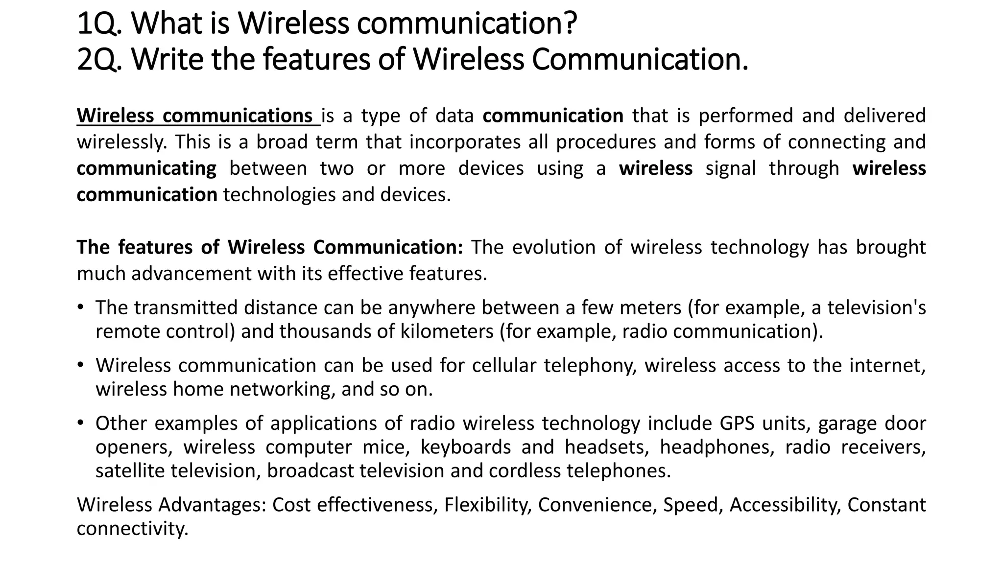 Islamic University Advance Wireless Communication 2019 | PPT