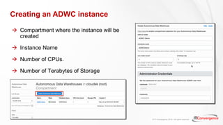 Oracle Autonomous Data Warehouse Cloud and Data Visualization | PPT