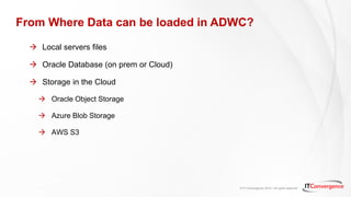 Oracle Autonomous Data Warehouse Cloud and Data Visualization | PPT
