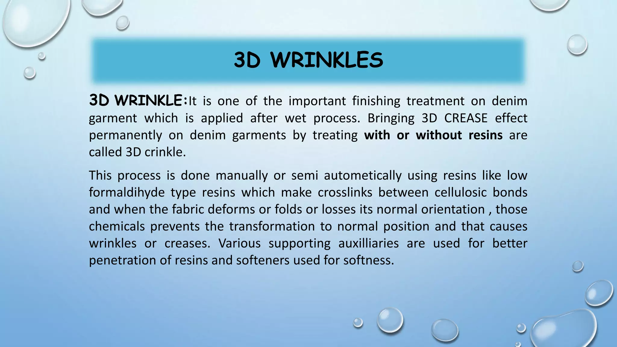 DENIM DRY WASHING PROCESS | PPTX