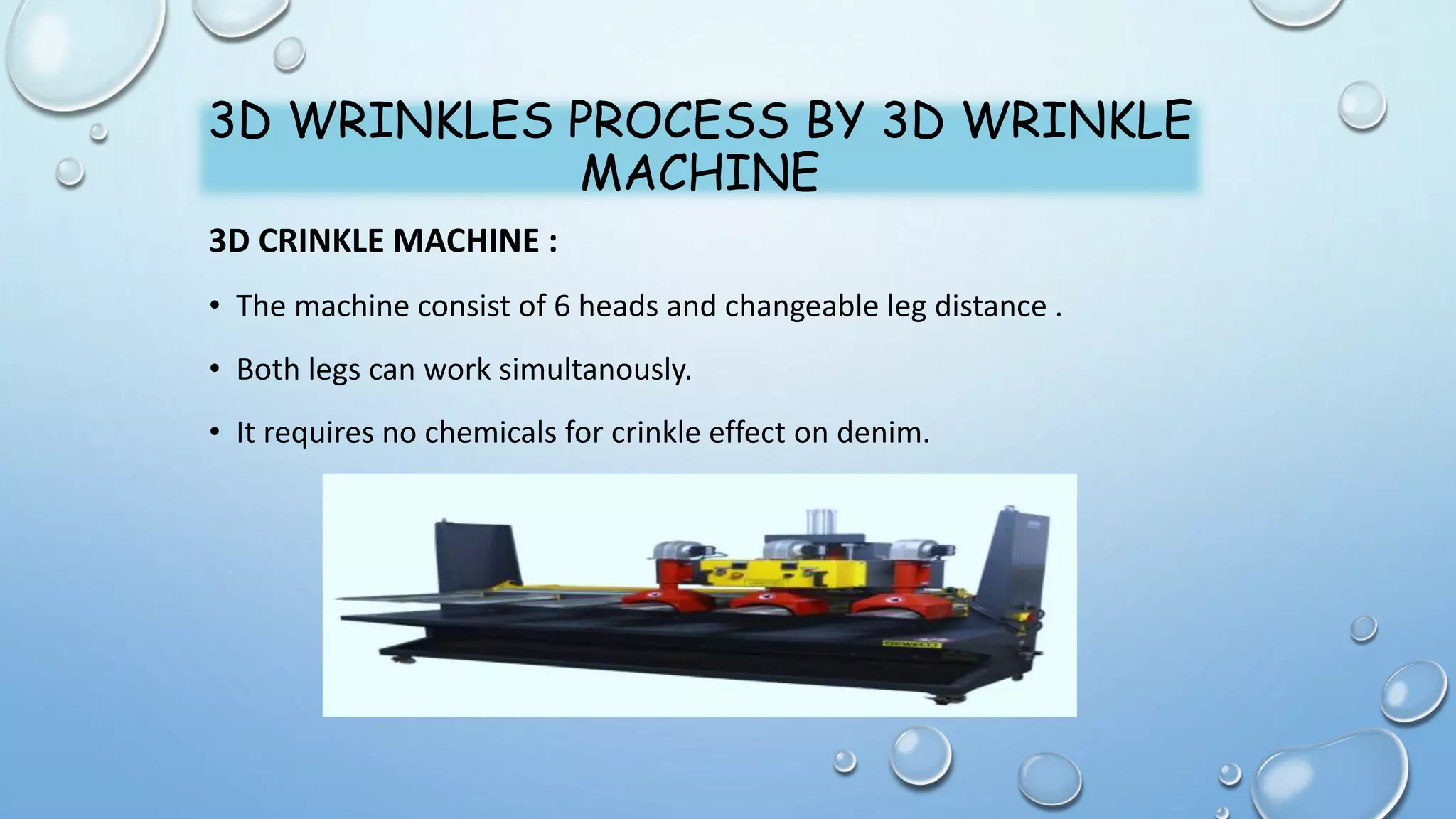 DENIM DRY WASHING PROCESS | PPTX | Needlework | Arts and Crafts