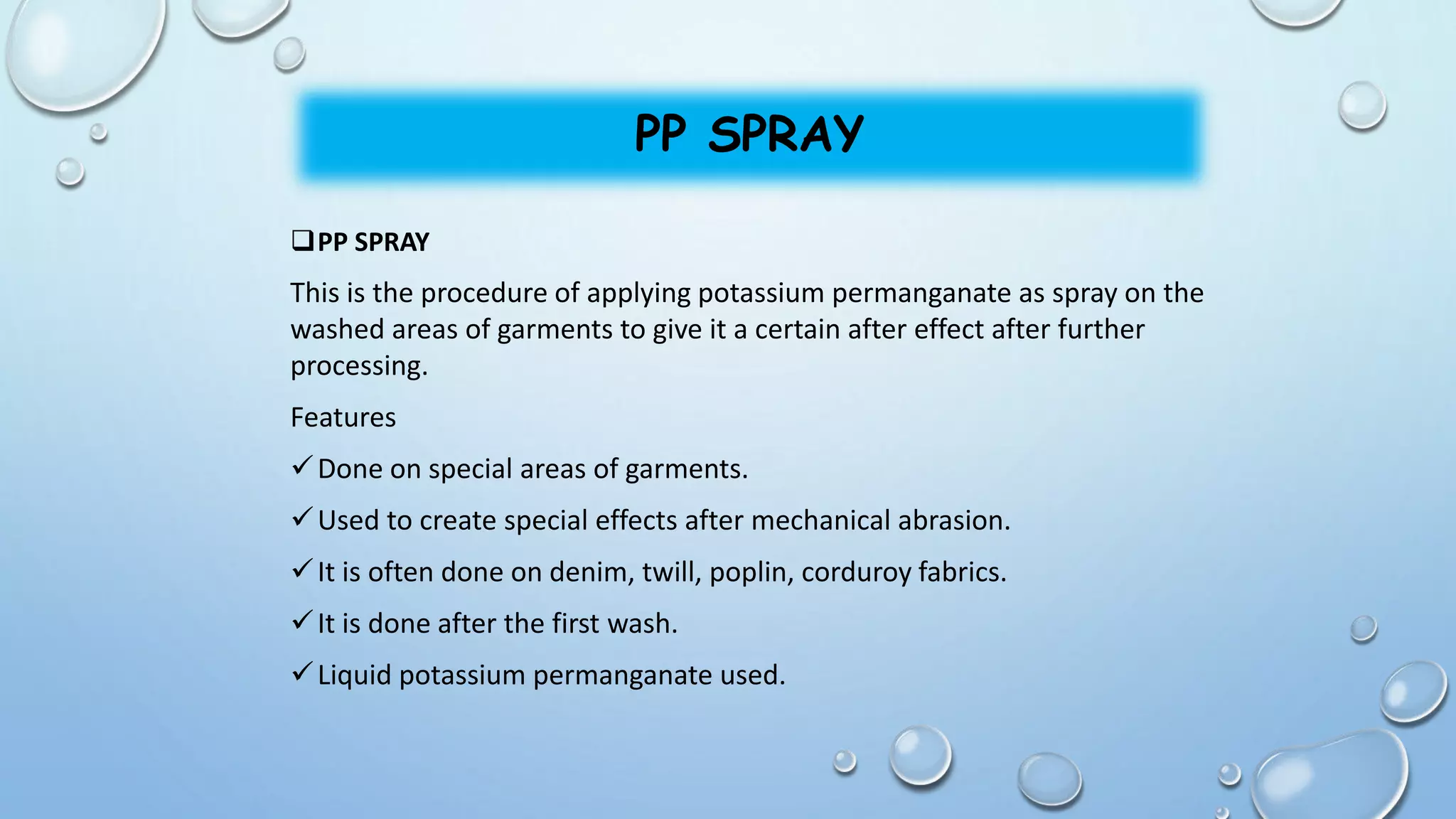 DENIM DRY WASHING PROCESS | PPTX