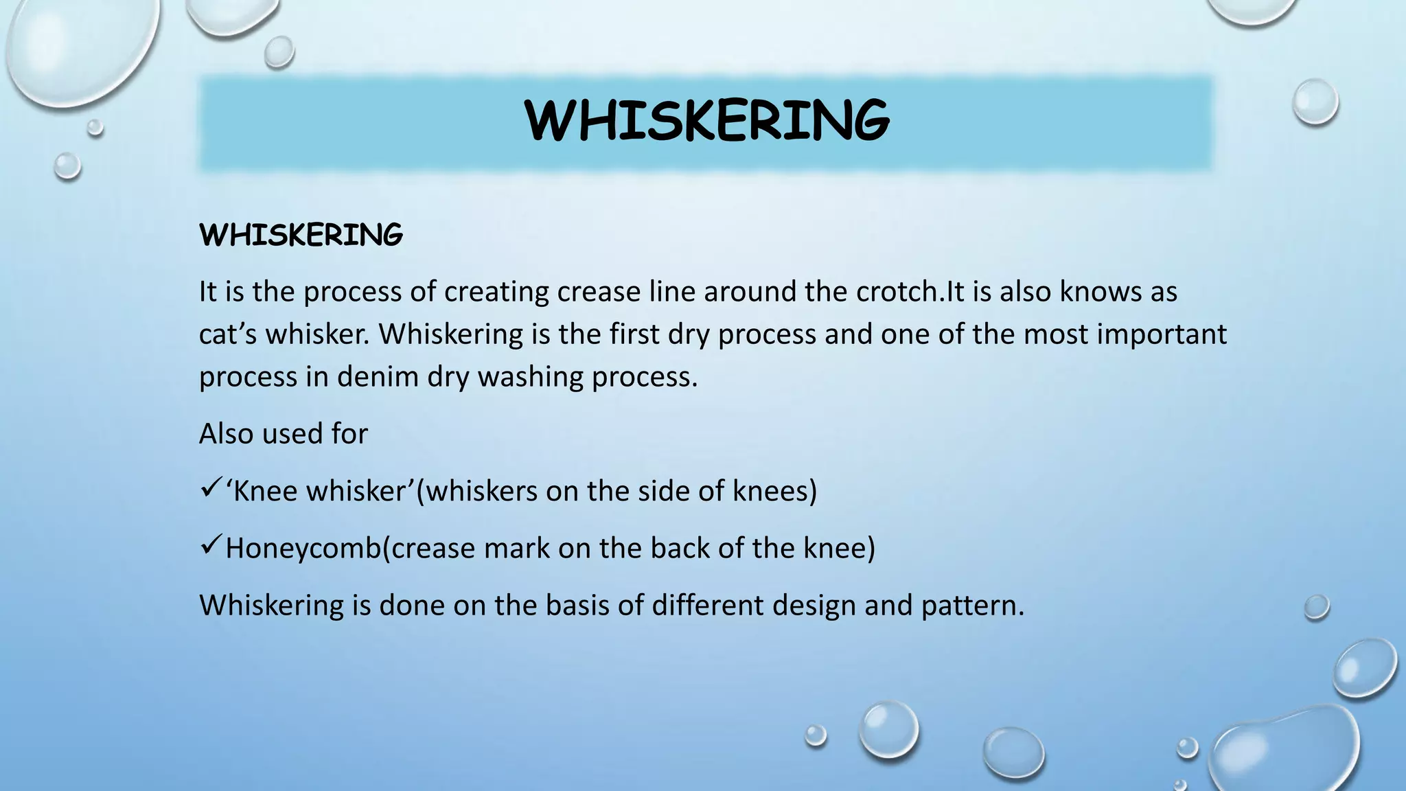 DENIM DRY WASHING PROCESS | PPTX